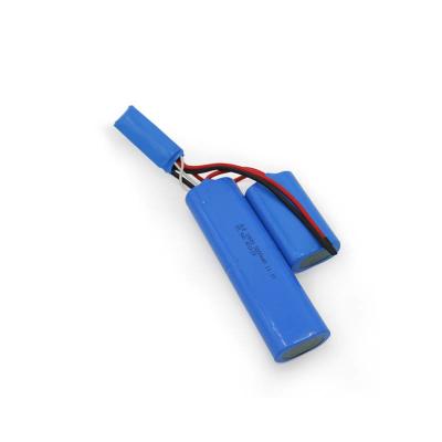 China 11.1V 5Ah 55.5Wh 2S Series 18650 Lithium Ion Battery Pack Blue PVC Insulation with XT60 Connector Cable for RC Model, CE China Manufacturer for sale