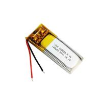 China Factory Supply 350820 3.7V 40mAh Mini Lithium Polymer Battery Built-in PCM Protection with Red Black Wire Leads for Bluetooth Earbuds, RoHS Compliant Made in China for sale
