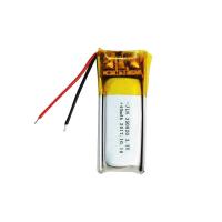China Factory Supply 350820 3.7V 40mAh Mini Lithium Polymer Battery Built-in PCM Protection with Red Black Wire Leads for Bluetooth Earbuds, RoHS Compliant Made in China for sale
