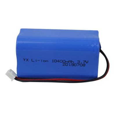 China Long Cycle Life 18650 Battery Pack | 1000 Cycle 3.7V 10400mAh Rechargeable Battery Pack for Portable Medical Equipment | UN38.3 China OEM Manufacturer for sale