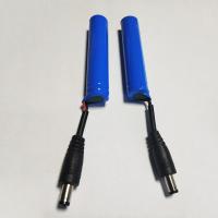 China OEM ODM 18650 Battery Pack | 3.7 V Li -ion 2200mah 18650 Rechargeable Lithium Battery with a Male DC Barrel Jack Connector for LED Light for sale