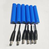 China OEM ODM 18650 Battery Pack | 3.7 V Li -ion 2200mah 18650 Rechargeable Lithium Battery with a Male DC Barrel Jack Connector for LED Light for sale