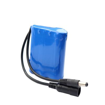 China OEM ODM 18650 Battery Pack | 2200mAh 11.1V Compact 3-Cell Lithium Battery Pack with Dual DC Ports for Massager | China Manufacturing Factory for sale