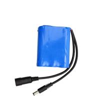 China OEM ODM 18650 Battery Pack | 2200mAh 11.1V Compact 3-Cell Lithium Battery Pack with Dual DC Ports for Massager | China Manufacturing Factory for sale