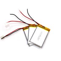 China 3.7V 1000mAh Lithium Polymer Battery, 3.7Wh Rechargeable Battery Cell with White 2‑Pin Connector for Portable Handheld Devices, CE China Manufacturer for sale