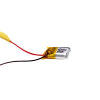 China 3.7V 35mAh Ultra‑Mini Lithium Polymer, Li‑Po Rechargeable Battery Cell with Yellow Insulating Patch Bare Wire for Tiny Wearable Devices, RoHS Compliant Made in China for sale