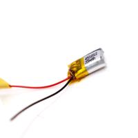 China 3.7V 35mAh Ultra‑Mini Lithium Polymer, Li‑Po Rechargeable Battery Cell with Yellow Insulating Patch Bare Wire for Tiny Wearable Devices, RoHS Compliant Made in China for sale