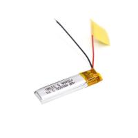 China 3.7V 90mAh Lithium Polymer, 0.333Wh Li‑Po Rechargeable Battery Cell with Yellow Insulating Patch Bare Wire for Tiny Wearable Devices, CE China Manufacturer for sale