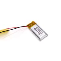 China 3.7V 90mAh Lithium Polymer, 0.333Wh Li‑Po Rechargeable Battery Cell with Yellow Insulating Patch Bare Wire for Tiny Wearable Devices, CE China Manufacturer for sale