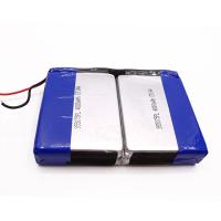China 3.7V 8000mAh 2P Parallel Lithium Polymer, 29.6Wh Li‑Po Battery Pack, Blue Heat‑Shrink with Bare Wire for Portable Electronics, RoHS Compliant Made in China for sale