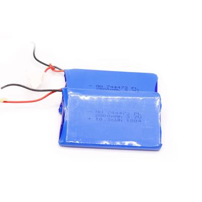 China 3.7V 2800mAh  Lithium Polymer，10.36Wh Lithium‑Polymer Battery Pack with Blue Heat‑Shrink Wrap for Handheld Portable Equipment, UN38.3 China Manufacturer for sale