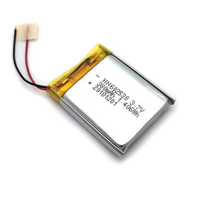 China 3.7V 380mAh 602530 Lithium Polymer, 1.406Wh Li‑Po Rechargeable Battery Cell with Insulating Patch Bare Wire for Mini Portable Electronics, IEC62133  China Manufacturer for sale