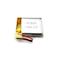 China 1.5Wh 400mAh 3.7V 400mAh Lithium Polymer Rechargeable Battery, Soft‑Pack Li‑po Battery with Red & Black Wires for Mini GPS Tracker，CE Certified for sale