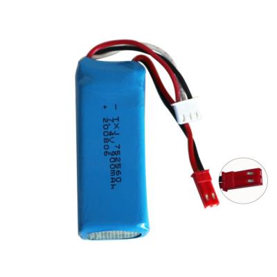China 7.4V 900mAh 2S LiPo Battery Lithium Polymer Battery Optional XH JST SM Connector for RC Aircraft, CE China Manufacturer for sale