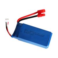 China 7.4V 2000mAh 2S LiPo Battery Lithium Polymer Battery With Balance Wire & Banana Connector for Remote Control Vehicle, RoHS Compliant Made in China for sale