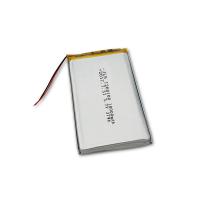 China PL1260100 3.7V 10000mAh Lithium Polymer Rechargeable Battery, 37Wh Soft Pack Li‑po Battery with Red Black Wires for Power Bank，CE Certified for sale