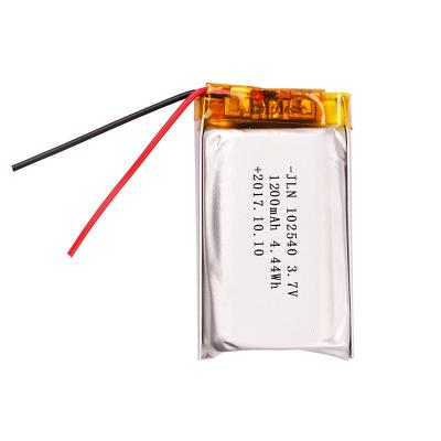 China PL102540  3.7V 1200mAh LiPo Battery 4.44Wh Lithium Polymer Battery Built-in Protection Circuit for GPS Tracker, RoHS Compliant Made in China for sale