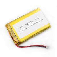 China PL503759 3.7V 1200mAh LiPo Battery 4.44Wh Lithium Polymer Battery Built-in Protection Circuit for Bluetooth Audio, MSDS China Manufacturer for sale