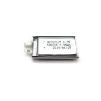 China PL802035 3.7V 500mAh LiPo Battery 1.85Wh Lithium Polymer Battery Built-in Protection Circuit for Smart Wearables, RoHS Compliant Made in China for sale