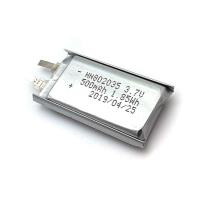 China PL802035 3.7V 500mAh LiPo Battery 1.85Wh Lithium Polymer Battery Built-in Protection Circuit for Smart Wearables, RoHS Compliant Made in China for sale