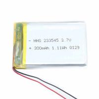 China PL233545 3.7V 300mAh LiPo Battery 1.11Wh Lithium Polymer Battery Built-in Protection Circuit for Smart Wearable, IEC62133 China Manufacturer for sale
