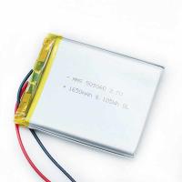 China PL505060 3.7V 1650mAh Rechargeable Lithium Polymer Li-Po Battery with Red Black Wires & Connector Plug for Portable Smart Electronics, MSDS China Manufacturing Factory for sale