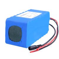 China 12V 16Ah Rechargeable 18650 Lithium Ion Battery Pack with Separate DC Female Charging Jack & Bare Red Black Terminal Lugs for Agricultural Electric Sprayer，MSDS China Manufacturer for sale