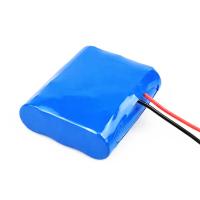 China 26.4Wh 2200mAh 12V Rechargeable 18650 Lithium Ion Battery Pack with Bare Red Black Wire Lead for Mini Monitoring Camera, MSDS China Manufacturer for sale