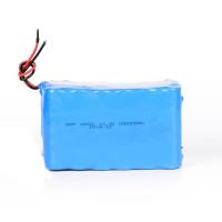 China 187.2Wh 15600mAh 12V 8650 Rechargeable Lithium Ion Battery Pack with Bare Red Black Wire Lead for Handheld Detector, RoHS Compliant Made in China for sale