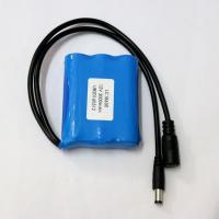 China 33.3Wh 12V 3Ah 18650 Lithium Ion Battery Pack with Separate DC Male Female Charge Discharge Cable for LED Light Strip,  MSDS China Manufacturing Factory for sale
