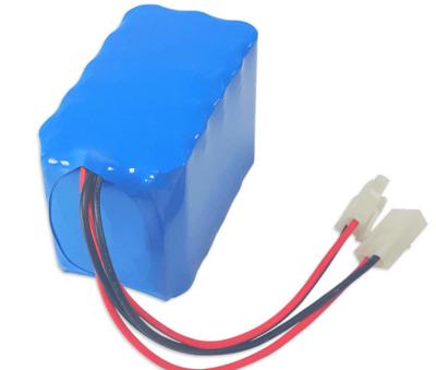 China OEM ODM 11.1V 12Ah 18650 Rechargeable Lithium Battery Pack with White Male & Female Matching Terminal Connectors for Portable Speakers, CB China Manufacturing Factory for sale
