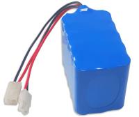 China OEM ODM 11.1V 12Ah 18650 Rechargeable Lithium Battery Pack with White Male & Female Matching Terminal Connectors for Portable Speakers, CB China Manufacturing Factory for sale