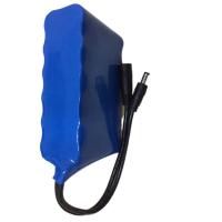 China 12V 8 Amp Rechargeable 18650 Lithium Ion Battery Pack with Separate DC Male Female Charge Discharge Cable for LED Strip Light, CE China Manufacturing Factory for sale