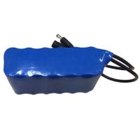 China 12V 8 Amp Rechargeable 18650 Lithium Ion Battery Pack with Separate DC Male Female Charge Discharge Cable for LED Strip Light, CE China Manufacturing Factory for sale