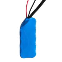 China 12V 6Ah 18650 Rechargeable Lithium Battery Pack, Blue PVC Heat Shrink Insulation with DC Female Charging Jack & Extra Stripped Red Black Lead Wires, CB China Manufacturer for sale