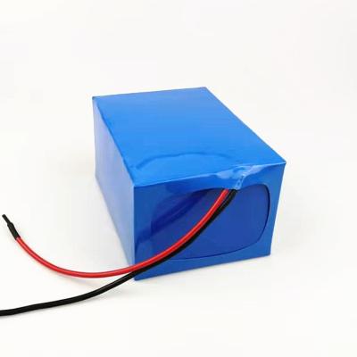 China 40Ah 12V Large Square Block 18650 Rechargeable Lithium Battery Pack with Stripped Red Black Bare Lead Wires for Portable Electronic Devices, RoHS Compliant Made in China for sale