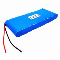 China 7.8Ah 12V Flat Long Strip 18650 Rechargeable Lithium Battery Pack with Label & Stripped Red Black Bare Wires, IEC62133 China Manufacturer for sale