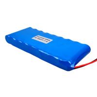 China 7.8Ah 12V Flat Long Strip 18650 Rechargeable Lithium Battery Pack with Label & Stripped Red Black Bare Wires, IEC62133 China Manufacturer for sale