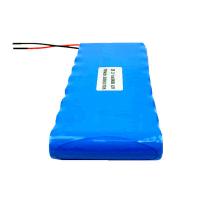 China 7.8Ah 12V Flat Long Strip 18650 Rechargeable Lithium Battery Pack with Label & Stripped Red Black Bare Wires, IEC62133 China Manufacturer for sale