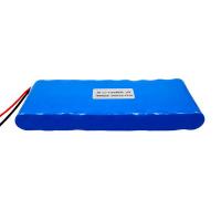 China 7.8Ah 12V Flat Long Strip 18650 Rechargeable Lithium Battery Pack with Label & Stripped Red Black Bare Wires, IEC62133 China Manufacturer for sale
