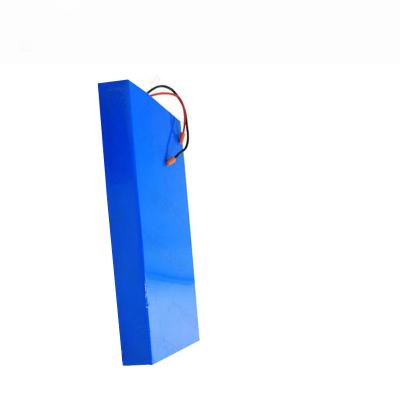 China 12V 8800mAh Slim Vertical 18650 Rechargeable Lithium Battery Pack, Blue PVC Heat Shrink Insulation with Heat-shrink Tubing Terminated Red Black Wires, CE China Manufacturer for sale