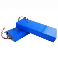 China 12V 8800mAh Slim Vertical 18650 Rechargeable Lithium Battery Pack, Blue PVC Heat Shrink Insulation with Heat-shrink Tubing Terminated Red Black Wires, CE China Manufacturer for sale