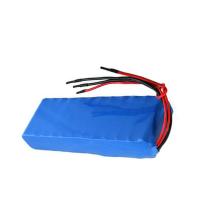 China CC CV 12V 16Ah 18650 Lithium Ion Battery, Blue PVC Heat Shrink Insulation with 2 Groups of Stripped Red Black Lead Wires, CE China Manufacturing Factory for sale