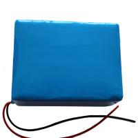 China 12V 39Ah 18650 Lithium Battery Pack with Blue PVC Insulated High-Capacity Rechargeable Li-ion Cell with Bare Lead Wires for Outdoor Surveillance, UN38.3 Compliant Made in China for sale