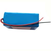 China 12V 39Ah 18650 Lithium Battery Pack with Blue PVC Insulated High-Capacity Rechargeable Li-ion Cell with Bare Lead Wires for Outdoor Surveillance, UN38.3 Compliant Made in China for sale