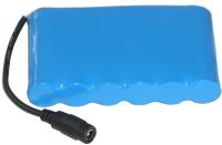 China 12V 5000mAh 18650 Rechargeable Lithium Battery Pack，Blue PVC Insulated Li-ion Cell with Pre-Wired DC Female Connector for Portable Lighting，MSDS China Manufacturer for sale