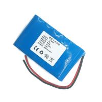 China 12V 8.8Ah 18650 Lithium Battery Pack, Blue PVC Insulated Rechargeable Li-ion Cell for Commercial Testing Instruments with Bare Positive Negative Wires, CE Certified China Manufacturer for sale