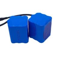 China 11.1V 7500mAh 18650 Lithium Battery Pack, Blue PVC Insulated Rechargeable Li-ion Cells for Handheld Testing Instruments with Pre-Wired DC Male Female Connectors, UN38.3 Certified for sale