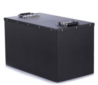 China 18650 Lithium Battery Pack | 12V 200Ah Large Capacity Metal Lithium Battery Box with Double Handles for RV Camping Energy Storage | UN38.3 Certified China Factory for sale