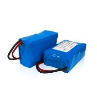 China 5200mAh 24V High Discharge Lithium Ion Battery Pack Bare Red Black Silicone Wires，Rechargeable Li-ion Storage Battery for Portable Power Equipment，CE China Manufacturer for sale
